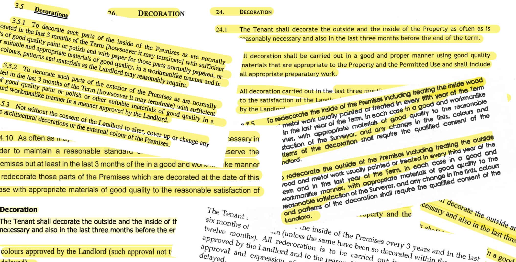 The Tenant's Guide to Decoration Clauses | Dabinett